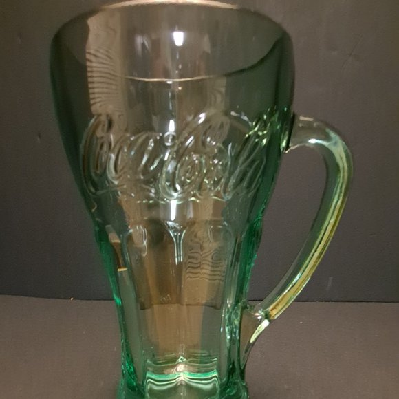 Coca Cola | Dining | Coca Cola Green Glass Mug | Poshmark